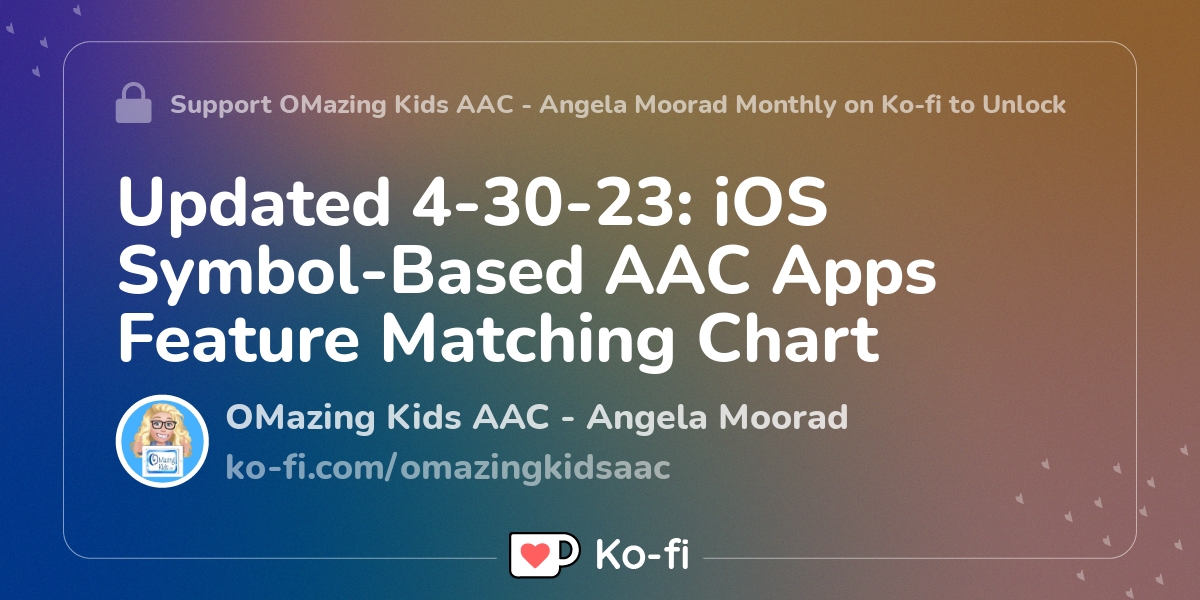 Updated 4-30-23: iOS Symbol-Based AAC Apps Feature Matching Chart - Ko ... Updated 4-30-23: iOS Symbol-Based AAC Apps Feature Matching Chart - Ko ...
