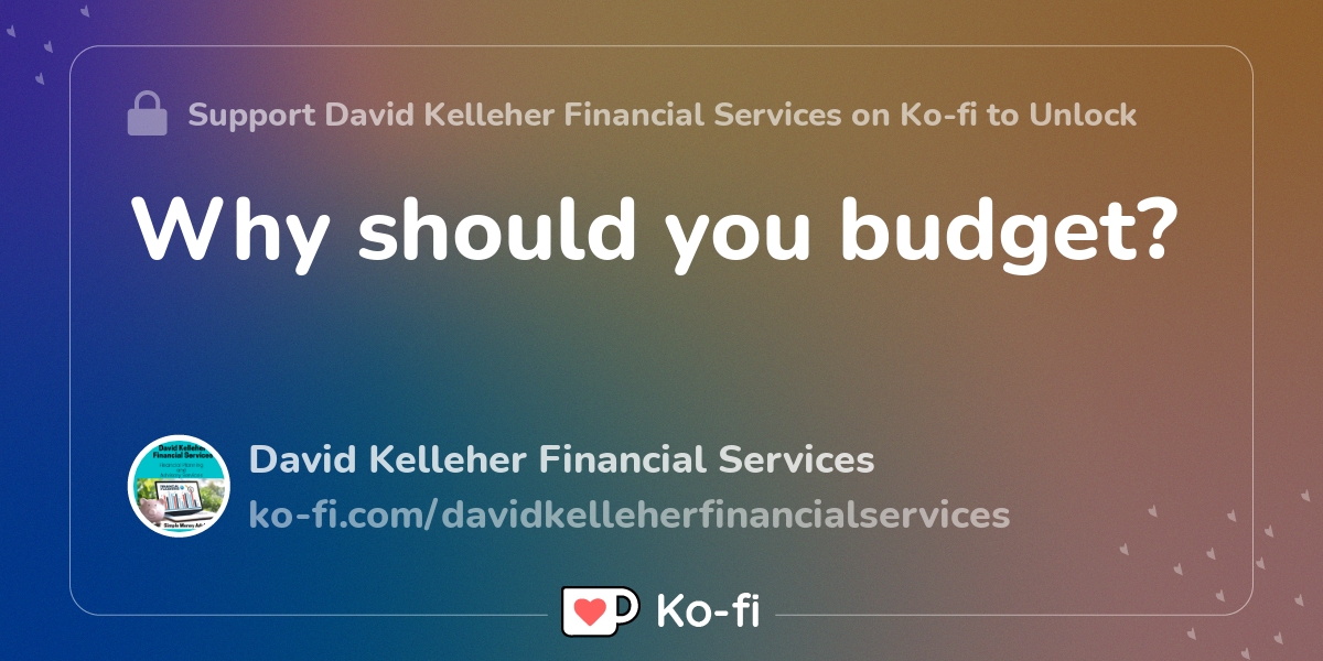 Why should you budget? - Ko-fi ️ Where creators get support from fans ... Why should you budget? - Ko-fi ️ Where creators get support from fans ...