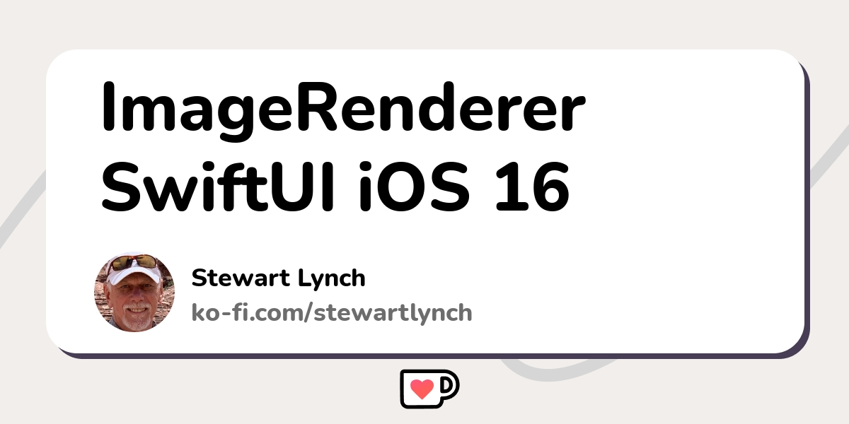 ImageRenderer SwiftUI iOS 16 - Ko-fi ️ Where creators get support from ... ImageRenderer SwiftUI iOS 16 - Ko-fi ️ Where creators get support from ...