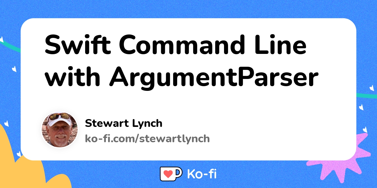 Swift Command Line With Argumentparser Ko Fi ️ Where Creators Get Support From Fans Through