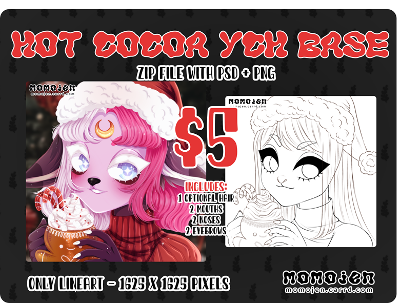 Hot Cocoa Ych Base 햒햔햒햔햏햊햓 S Ko Fi Shop Ko Fi ️ Where Creators Get Support From Fans