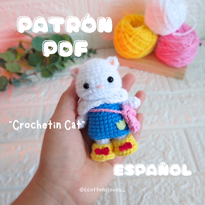 Crochetin Cat Patrón Pdf En EspaÑol Cotton Cloudss Ko Fi Shop Ko