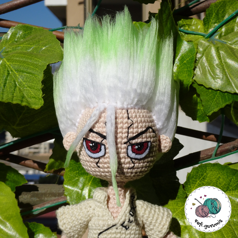 Senku From Drstone Amigurumi Pdf Eng Fefigurumiss Ko Fi Shop