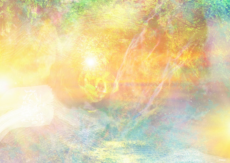 Into The Forest Of Light I Go Lightworker Starseed Twin Flame Art
