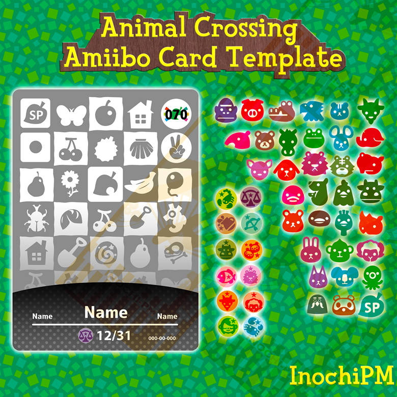 Animal Crossing Amiibo Card Template InochiPM s Ko fi Shop Ko fi 
