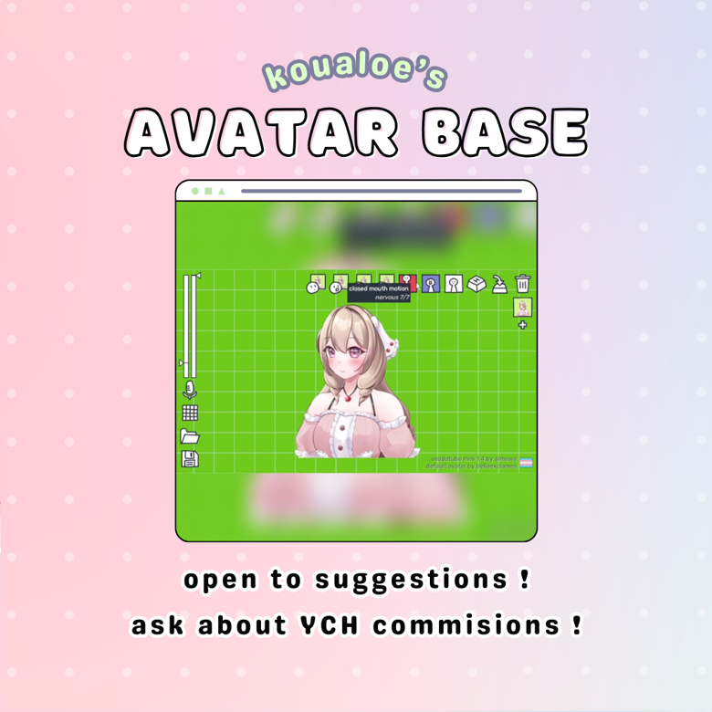 F2u Pngtuber Avatar Femme Base Koualoes Ko Fi Shop Ko Fi ️ Where Creators Get Support From