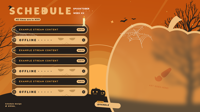 Free Halloween Themed Assets (Chatting Screen/Stream Schedule) - Redo's ... Free Halloween Themed Assets (Chatting Screen/Stream Schedule) - Redo's ...