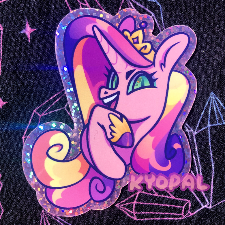 Chrysalis Cadence Glitter Mirror Stickers Astro s Ko fi Shop Ko fi
