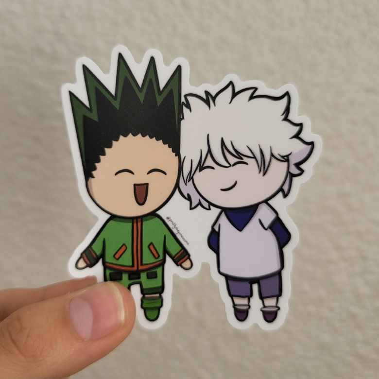 Gon And Killua Hxh Stickers Pretty Red Geraniumss Ko Fi Shop Ko Fi ️ Where Creators Get
