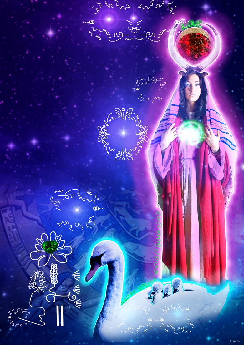Hathors And Mary Magdalene Lightworker Starseed Twin Flame Art Lis