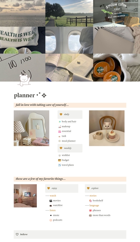 Planner In Notion Emily 선희s Ko Fi Shop Ko Fi ️ Where Creators Get Support From Fans Through
