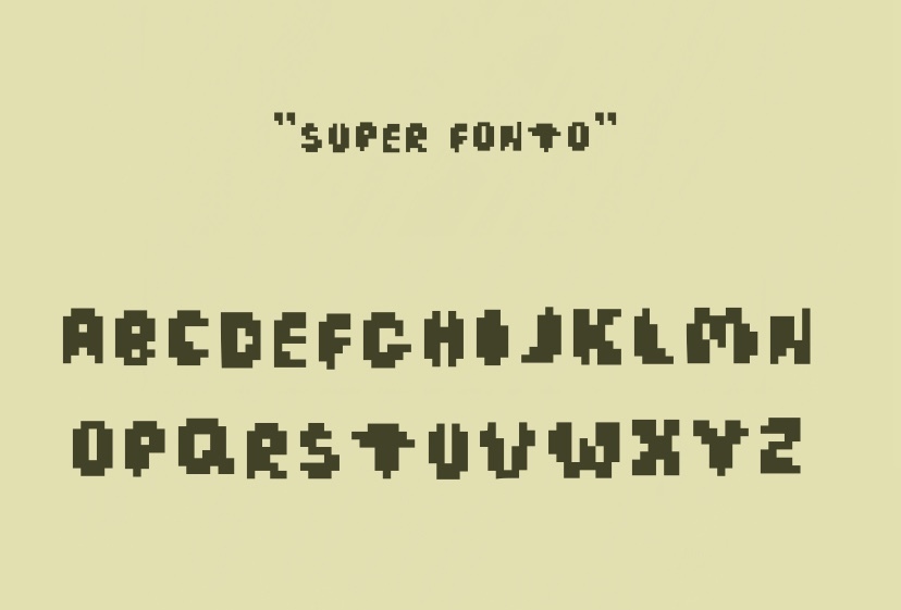 Super Fonto font - Superkaylo's Ko-fi Shop Super Fonto font - Superkaylo's Ko-fi Shop